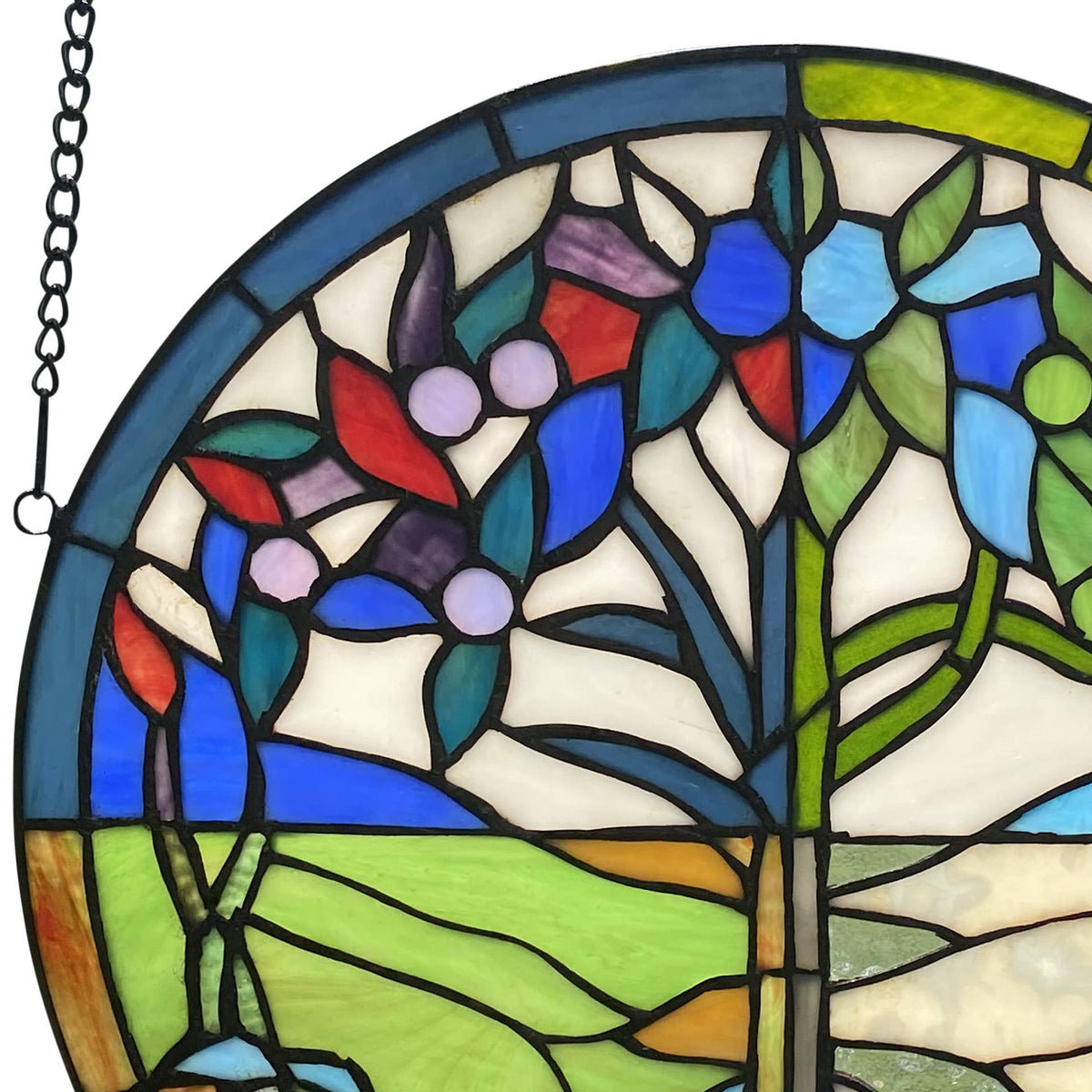 Multicolor Tree Of Life - Seasons Stainedglass Window Panel – Tree Of ...
